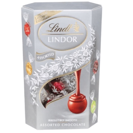 Lindt Lindor Silver Astd Chocolate 200G – Talabatac Online Store